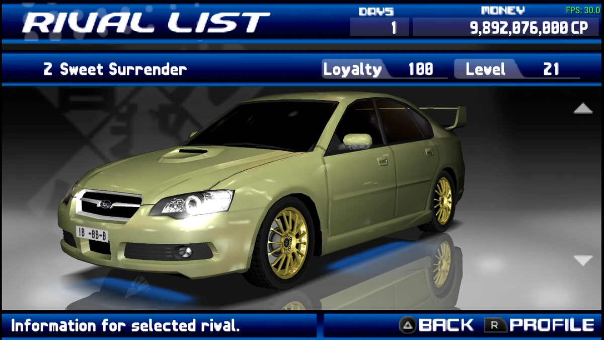 Sweet Surrender (Street Supremacy) | Tokyo Xtreme Racer Wiki | Fandom