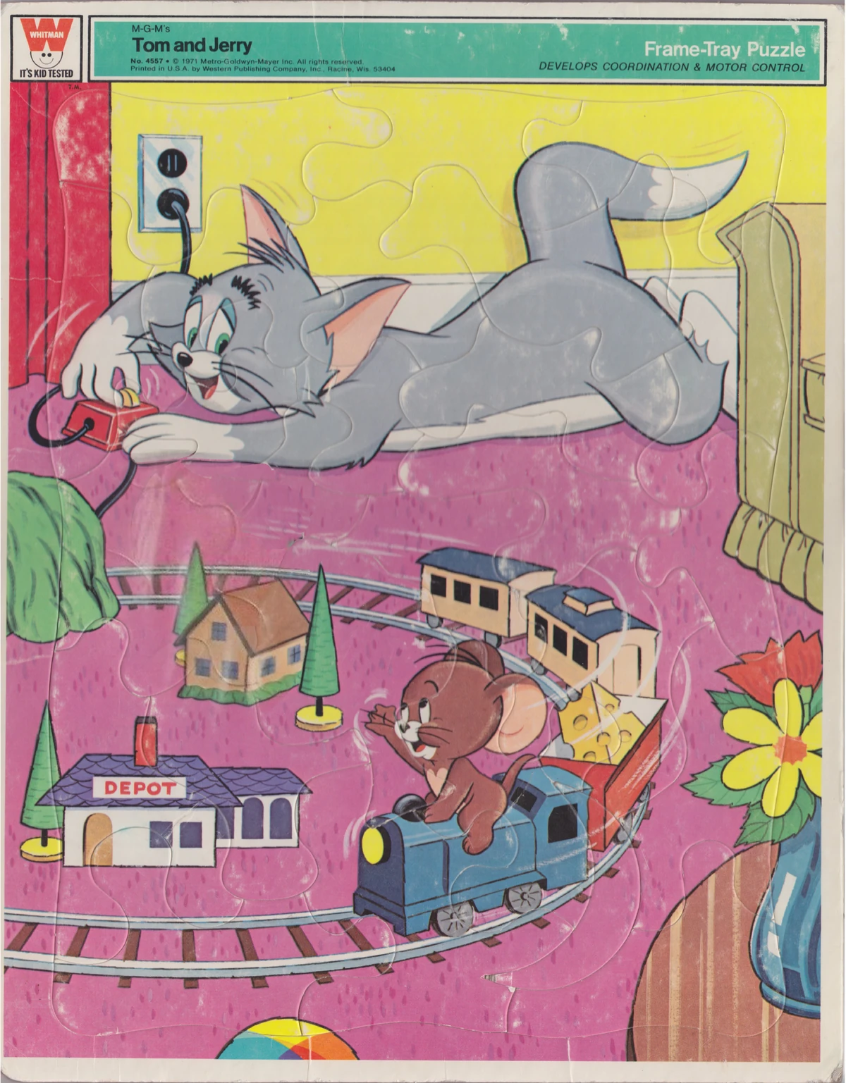 Frame Tray Puzzle - Train Set - Tom and Jerry | Tom and Jerry Wiki | Fandom