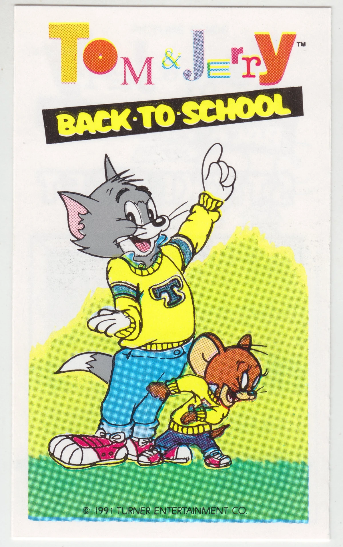 Back To School - Tom & Jerry - Sticker Set | Tom and Jerry Wiki | Fandom