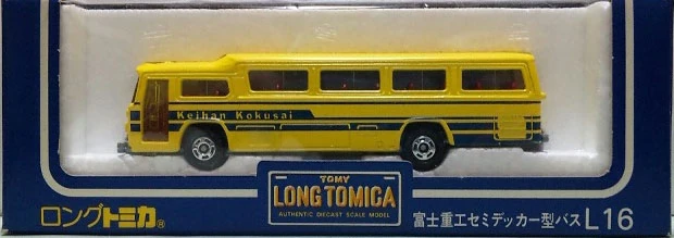 Long Tomica L16- Fuji Heavy Industries Semi Decker Type Bus | Tomica ...