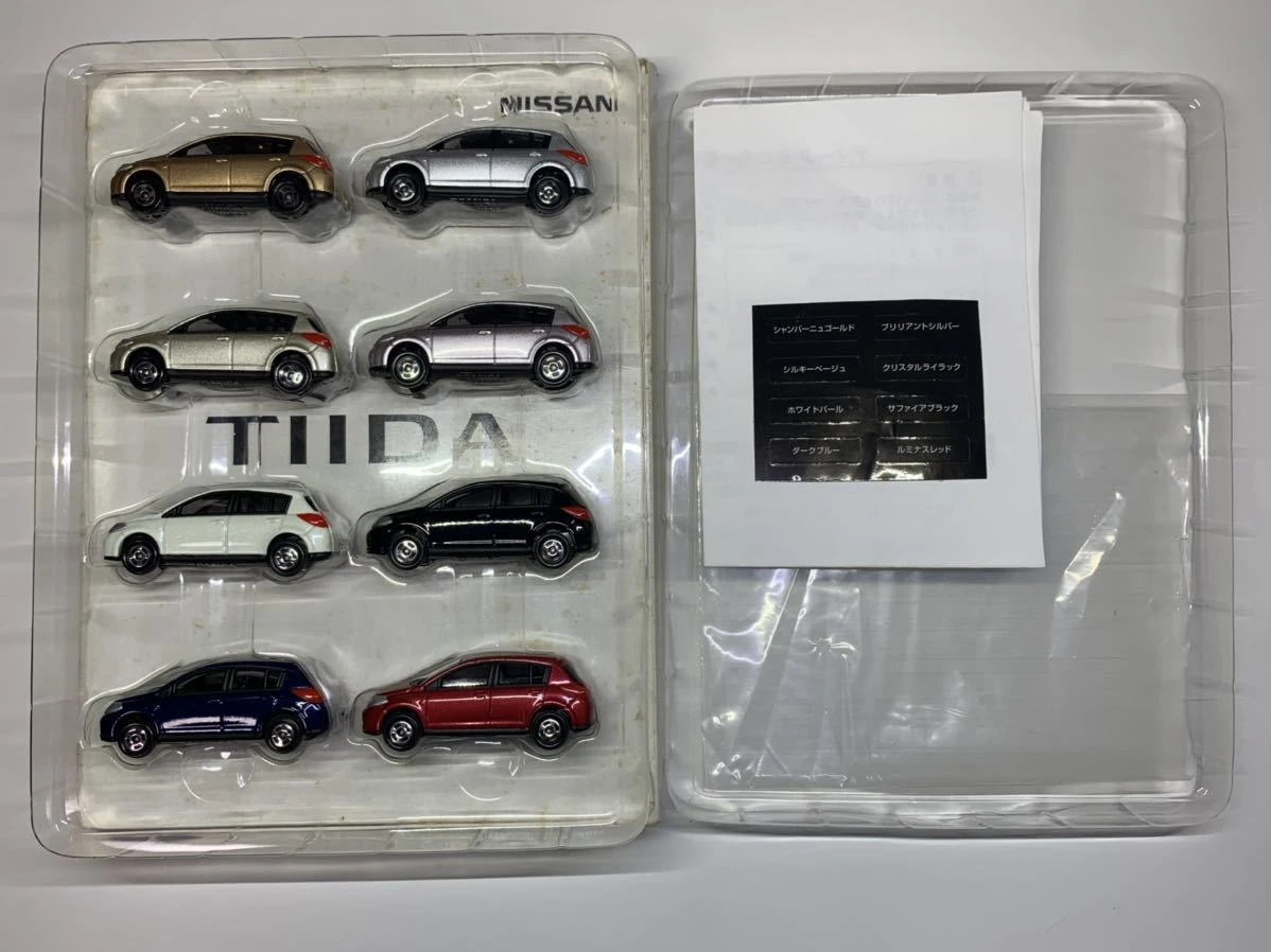 Nissan Tiida Color Sample Set | Tomica Wiki | Fandom