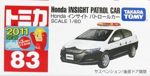 No. 83 Honda Insight Patrol Car | Tomica Wiki | Fandom