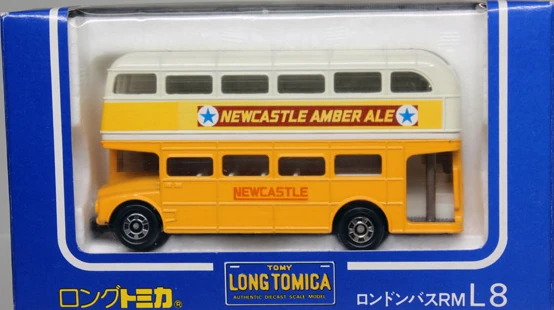 Long Tomica London Bus- Newcastle Amber Ale (World Double-Decker Bus ...