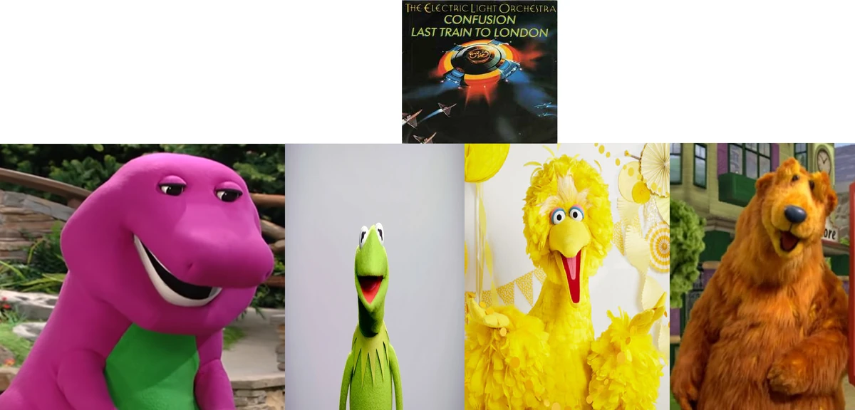 Barney, Kermit, Big Bird and Bear Sing to Last Train to London ...