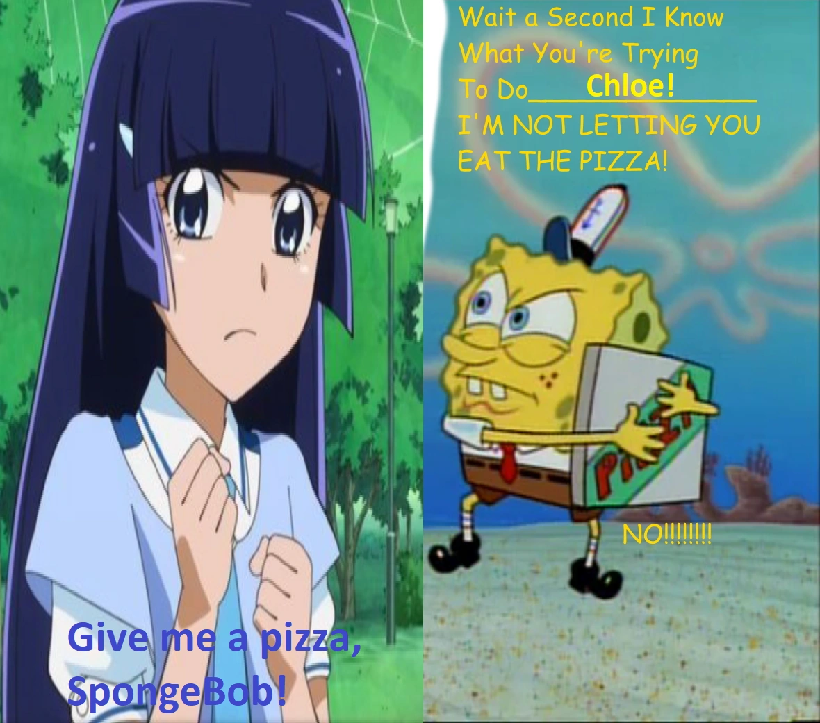 Chloe Wants the Pizza from SpongeBob | Tomodachi Life: The TV Series ...