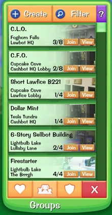 Group Tracker | Toontown Corporate Clash Wiki | Fandom