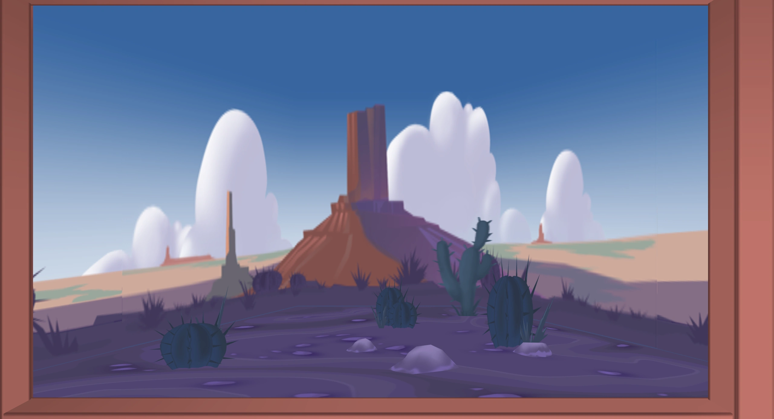 Wild West Cartoon Background