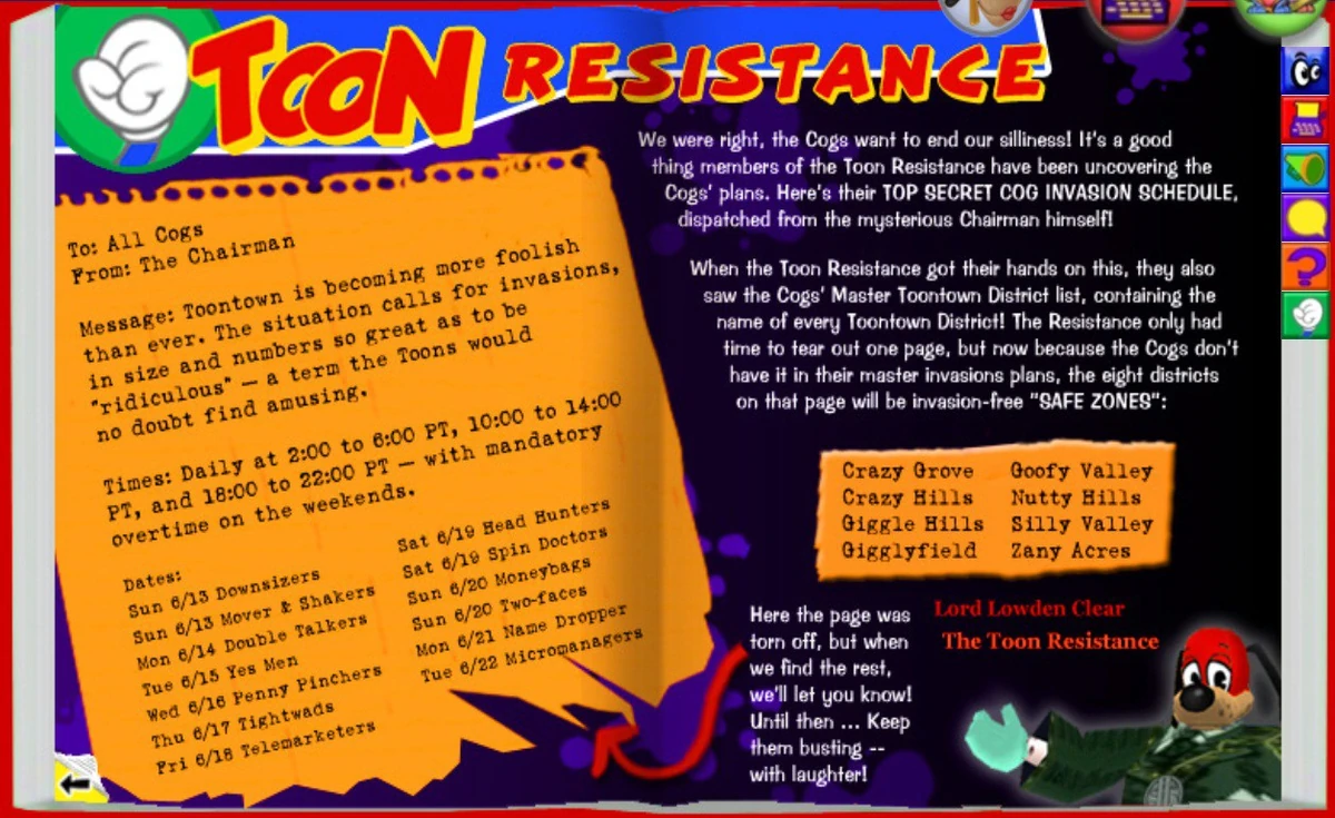 Chairman | Toontown Wiki | Fandom