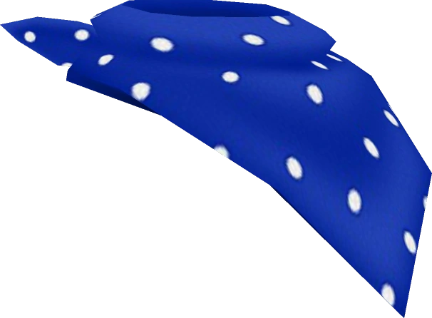 Blue Polka Bandana | Toontown Rewritten Wiki | Fandom