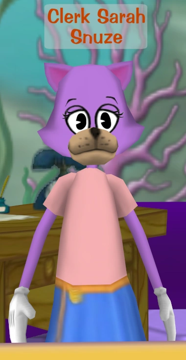 Clerk Sarah Snuze | Toontown Rewritten Wiki | Fandom