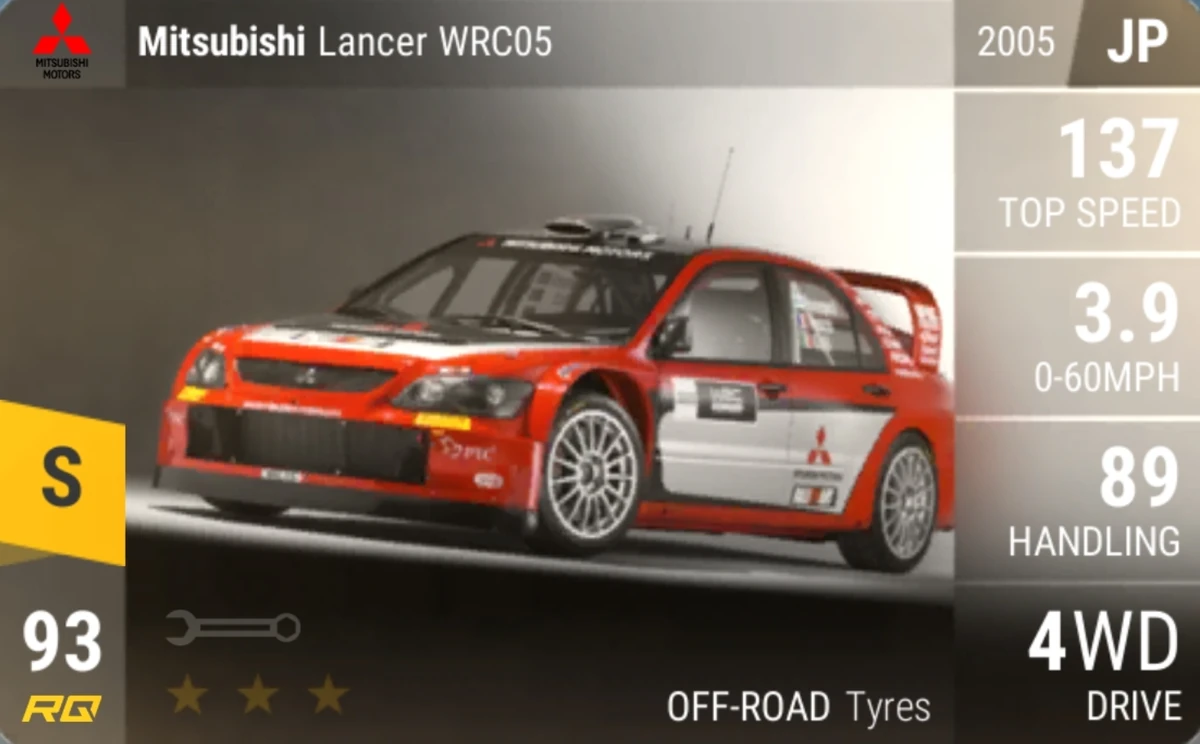 Mitsubishi Lancer WRC05 | Top Drives Wiki | Fandom