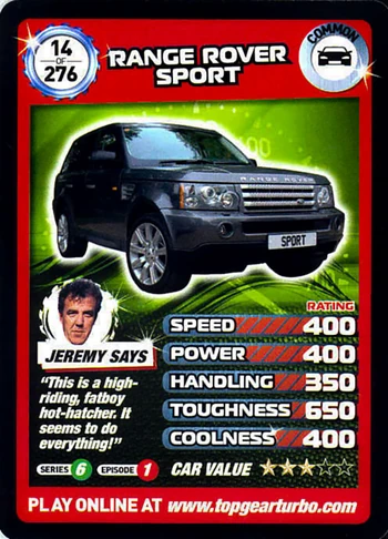Turbo Challenge Card 14 | Top Gear Wiki | Fandom