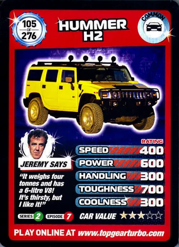 Turbo Challenge Card 105 | Top Gear Wiki | Fandom