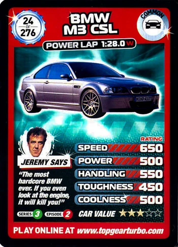 Turbo Challenge Card 24 | Top Gear Wiki | Fandom