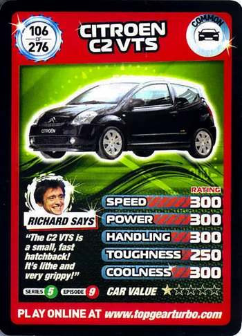 Turbo Challenge Card 106 | Top Gear Wiki | Fandom