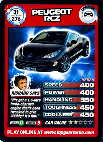 Turbo Challenge Card 31 | Top Gear Wiki | Fandom