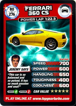 Turbo Challenge Card 80 | Top Gear Wiki | Fandom