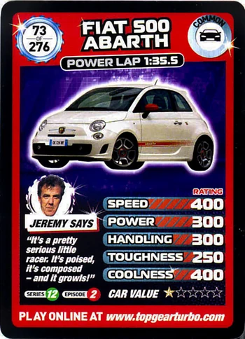 Turbo Challenge Card 73 | Top Gear Wiki | Fandom