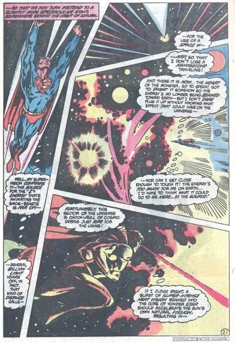 User blog:Overloader99/Pre Crisis Superman hurls through the universe ...
