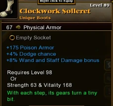 Clockwork Solleret | Torchlight Wiki | Fandom