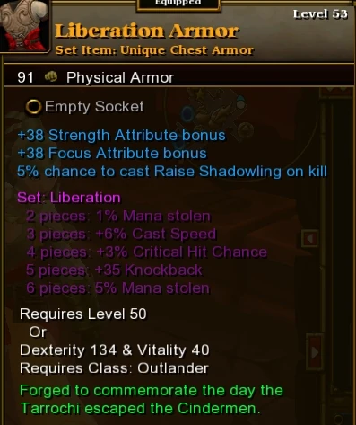 Liberation Armor | Torchlight Wiki | Fandom