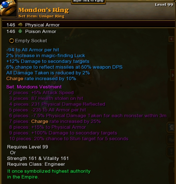 Mondons Ring Torchlight Wiki Fandom