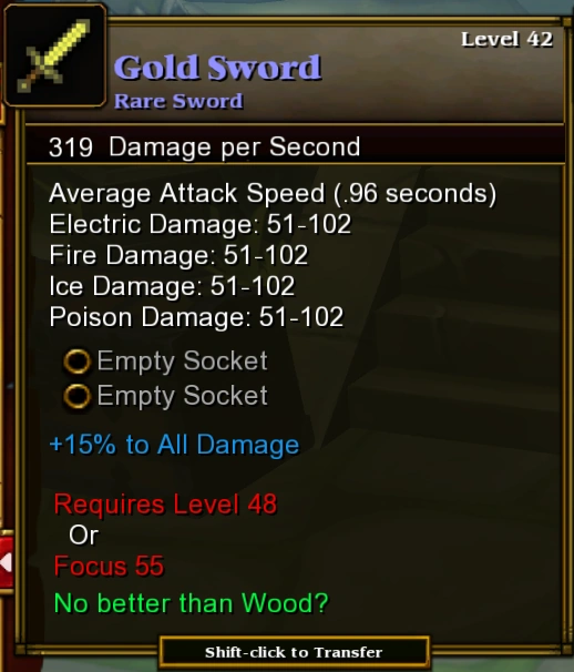 Gold Sword | Torchlight Wiki | Fandom