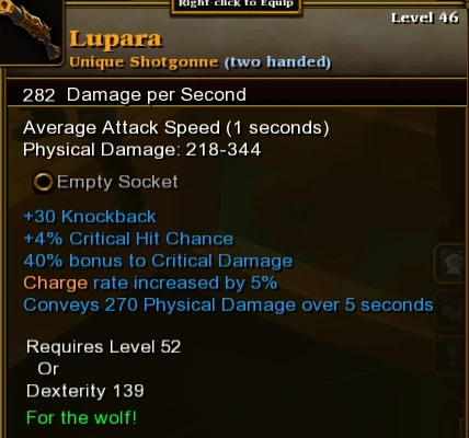 Lupara | Torchlight Wiki | Fandom