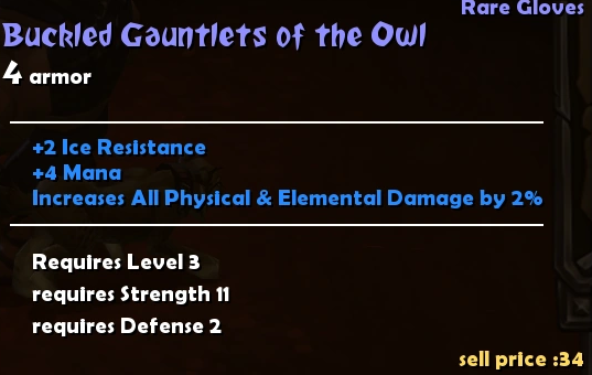 Buckled Gauntlets Of The Owl Torchlight Wiki Fandom