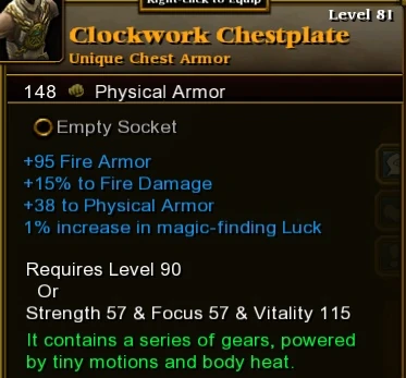 Clockwork Chestplate | Torchlight Wiki | Fandom