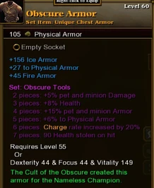 Obscure Armor | Torchlight Wiki | Fandom