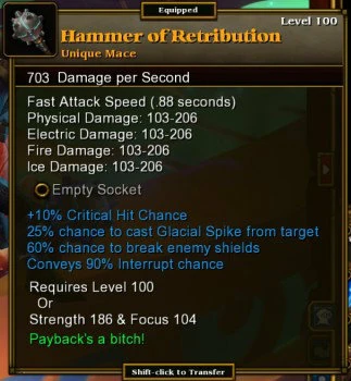 Hammer of Retribution | Torchlight Wiki | Fandom