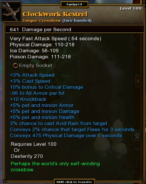 Clockwork Kestrel | Torchlight Wiki | Fandom