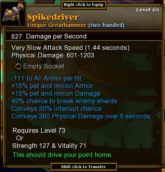 Spikedriver | Torchlight Wiki | Fandom