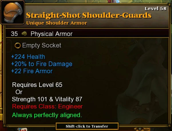 Straight-Shot Shoulder-Guards | Torchlight Wiki | Fandom