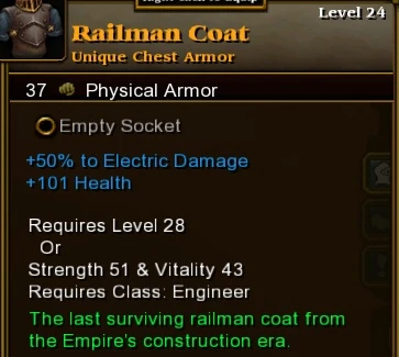 Railman Coat | Torchlight Wiki | Fandom