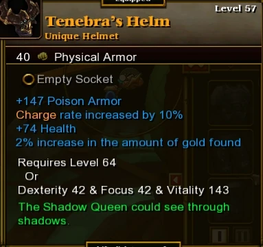 Tenebra's Helm | Torchlight Wiki | Fandom
