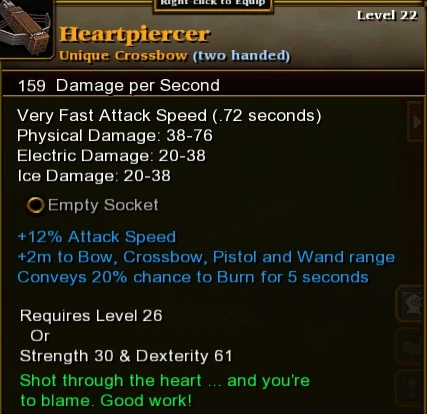 Heartpiercer | Torchlight Wiki | Fandom