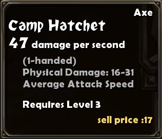 Normal Camp Hatchet | Torchlight Wiki | Fandom