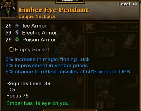 Ember Eye Pendant | Torchlight Wiki | Fandom