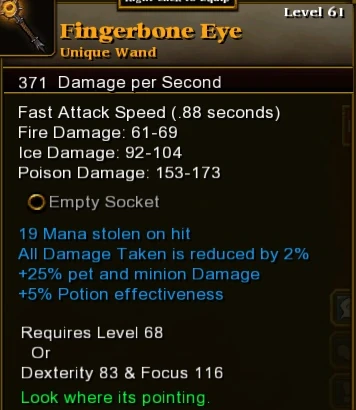 Fingerbone Eye | Torchlight Wiki | Fandom