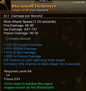 Blackstaff Destroyer | Torchlight Wiki | Fandom