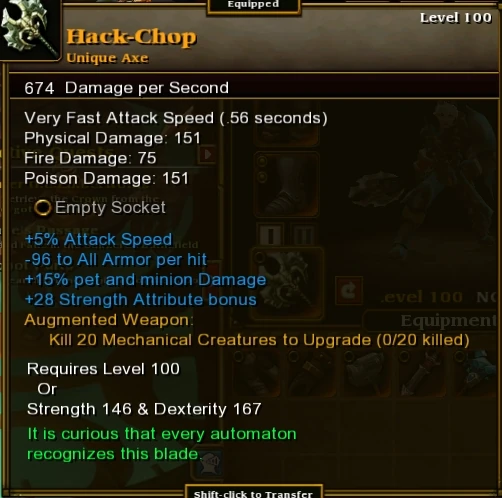 Hack-Chop | Torchlight Wiki | Fandom