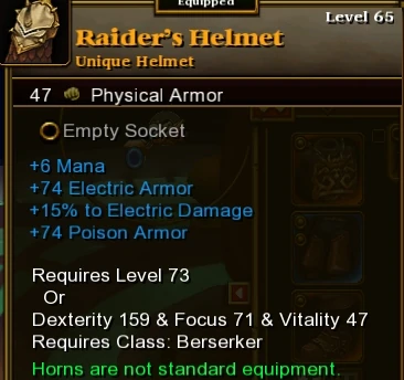 Raider's Helmet | Torchlight Wiki | Fandom