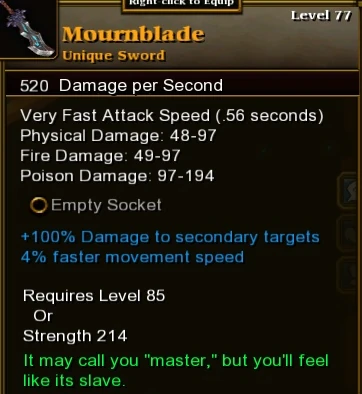 Mournblade | Torchlight Wiki | Fandom