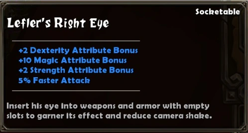 Lefler's Right Eye | Torchlight Wiki | Fandom