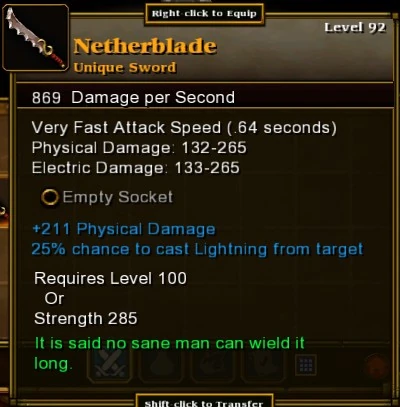 Netherblade | Torchlight Wiki | Fandom