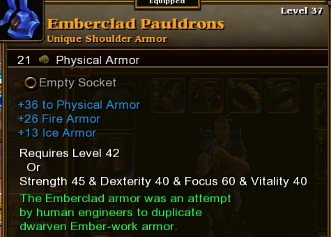 Emberclad Pauldrons | Torchlight Wiki | Fandom