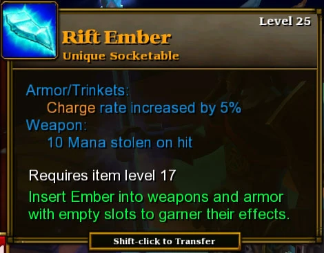 Rift Ember | Torchlight Wiki | Fandom