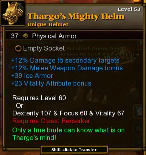 Thargo's Mighty Helm | Torchlight Wiki | Fandom